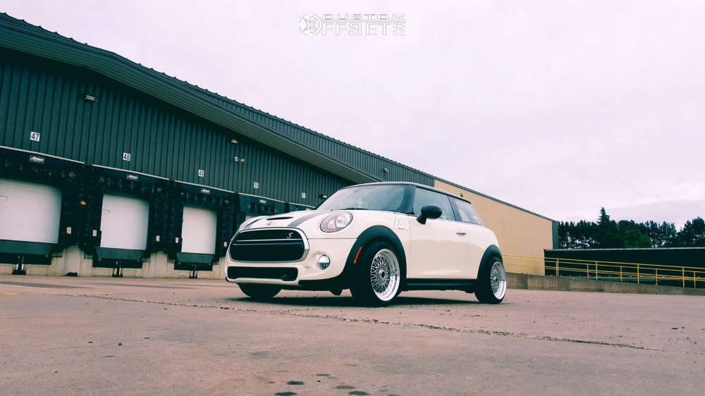 2014 Mini Cooper with 17x8.5 15 JNC JNC004 and 205/45R17 Hankook Ventus ...