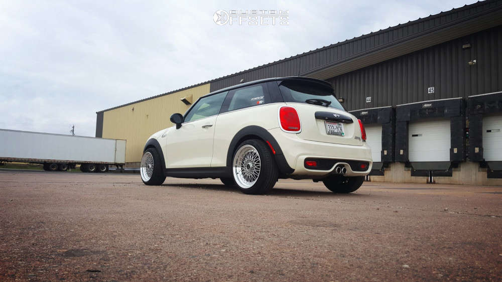 2014 Mini Cooper with 17x8.5 15 JNC JNC004 and 205/45R17 Hankook Ventus ...