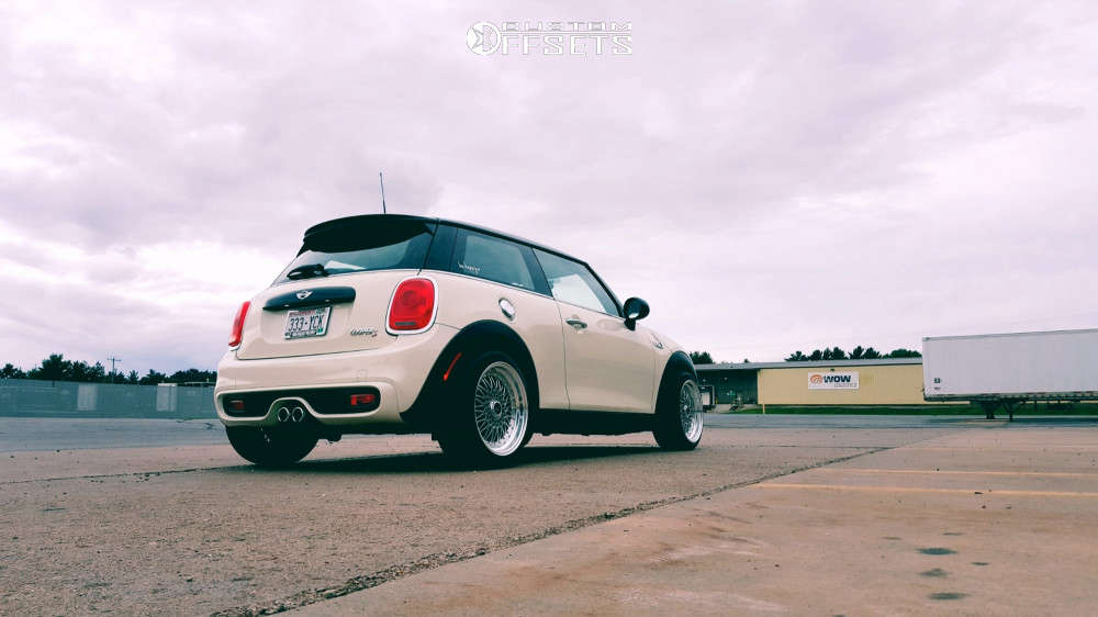 2014 Mini Cooper with 17x8.5 15 JNC JNC004 and 205/45R17 Hankook Ventus ...