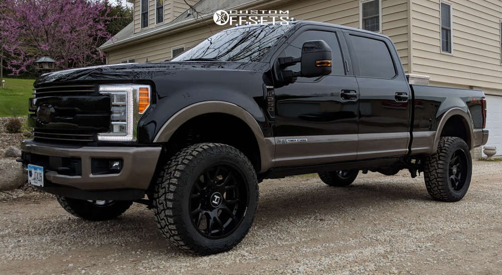 2018 Ford F-250 Super Duty with 22x10 -25 Hostile Rage and 35/12.5R22 ...