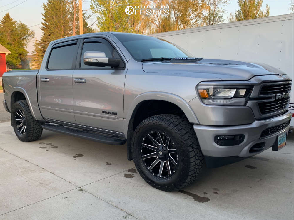 2019 Ram 1500 with 20x9 1 Fuel Contra and 35/12.5R20 Falken WildPeak ...