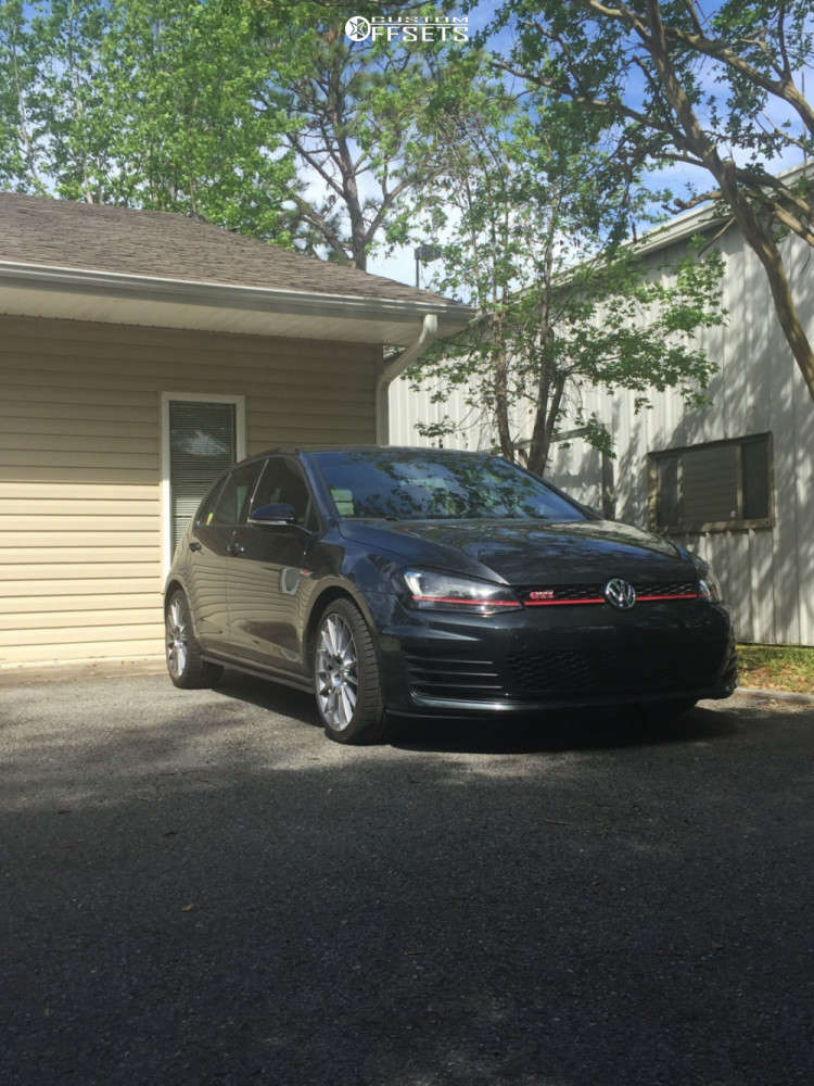 2017 Volkswagen GTI with 18x8.5 47 HRE Ff15 and 245/35R18 Michelin ...