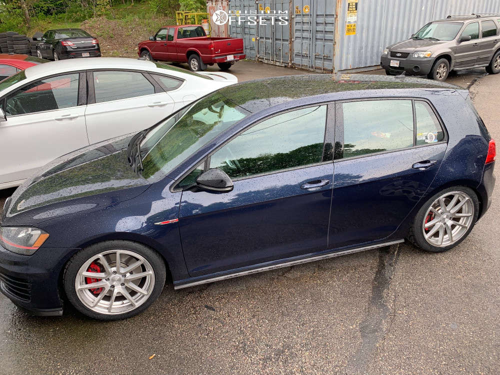 2017 Volkswagen GTI with 18x8.5 45 Rotiform Spf and 235/40R18 Federal ...
