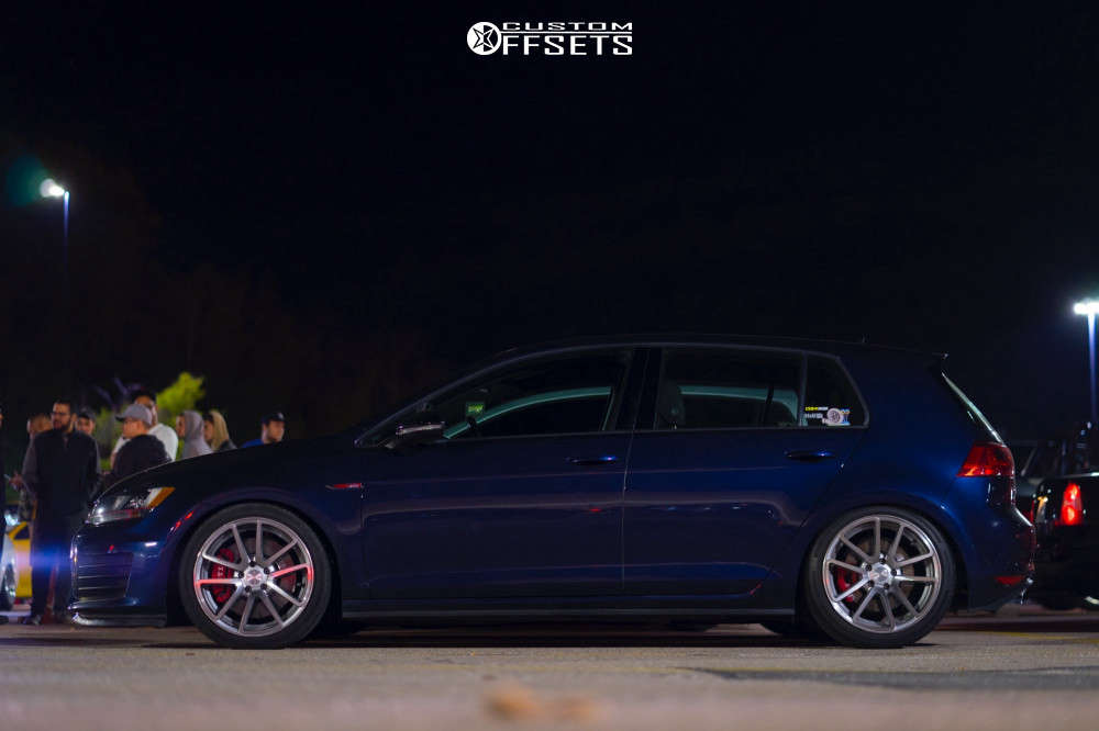 2017 Volkswagen GTI with 18x8.5 45 Rotiform Spf and 235/40R18 Federal ...