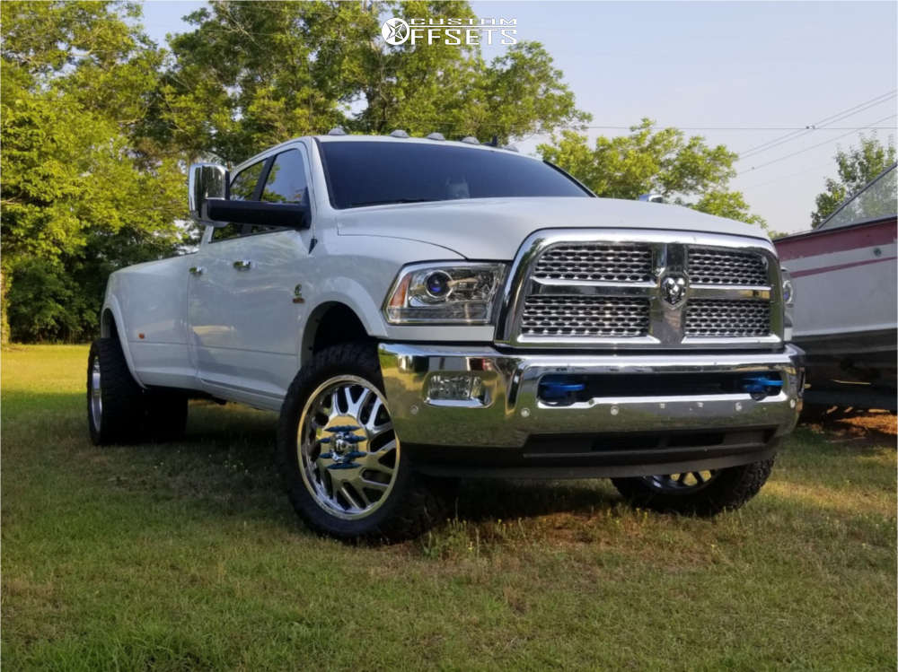 2017 Ram 3500 with 22x8.25 107 Fuel Forged Ff29 and 285/55R22 Nitto ...