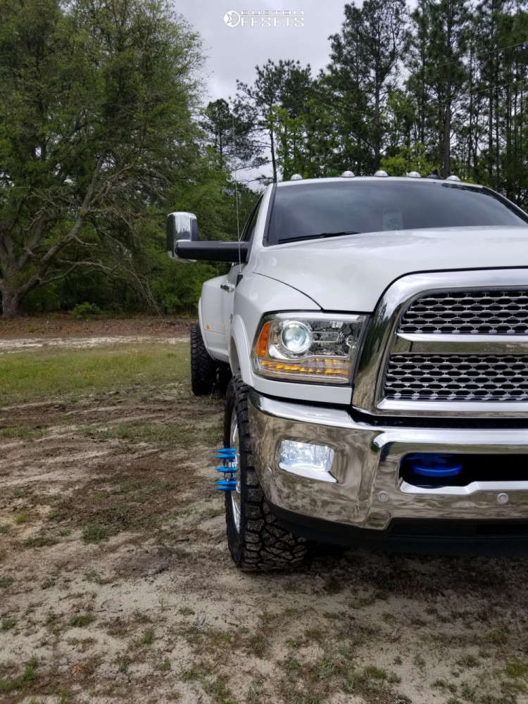 2017 Ram 3500 with 22x8.25 107 Fuel Forged Ff29 and 285/55R22 Nitto ...