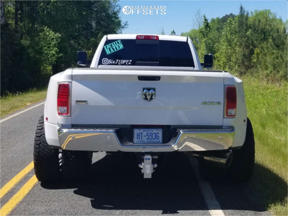 2017 Ram 3500 with 22x8.25 107 Fuel Forged Ff29 and 285/55R22 Nitto ...