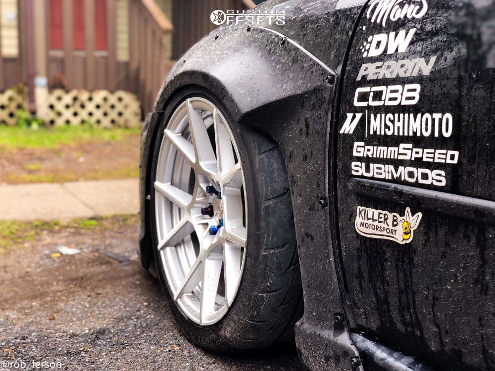 2009 Subaru Legacy with 18x9.5 10 Rotiform Kps and 265/35R18 Firestone Firehawk Indy 500 and Air ...