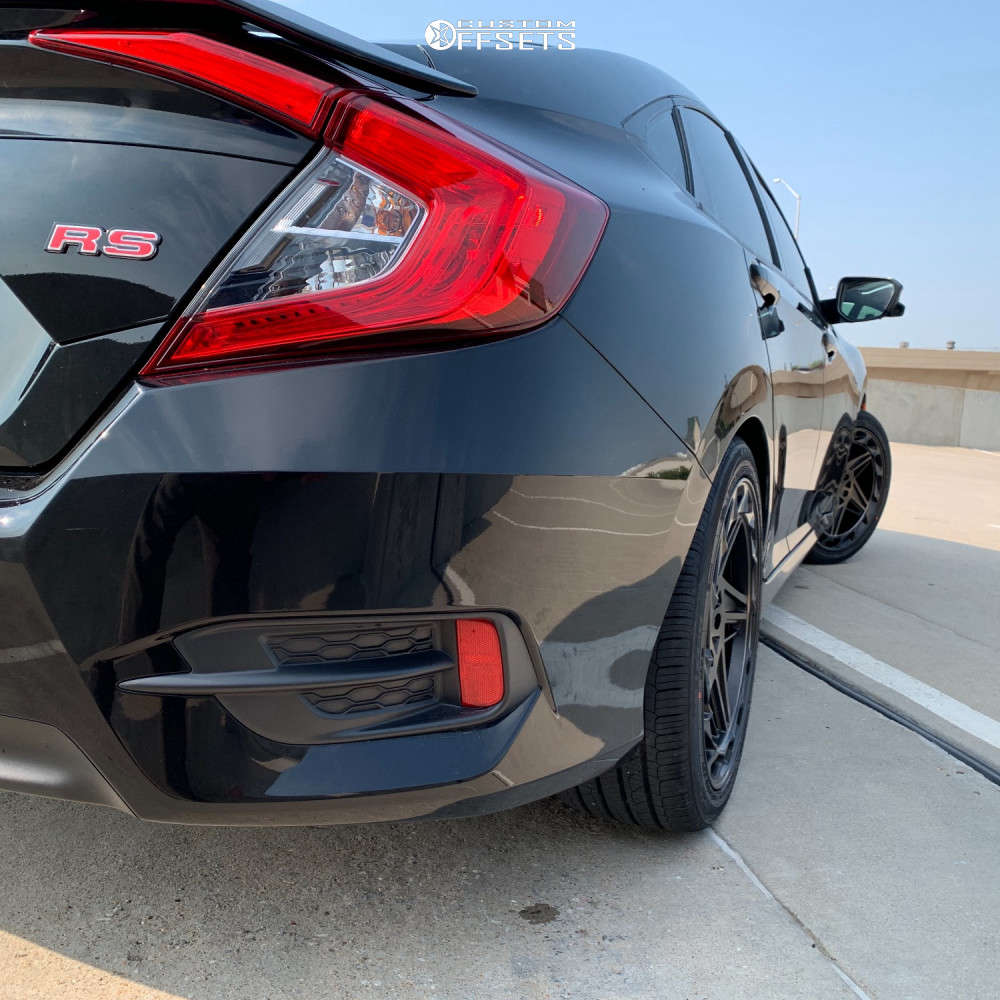 2016 Honda Civic with 18x8.5 38 Regen5 R35 and 245/40R18 Nexen N'priz ...