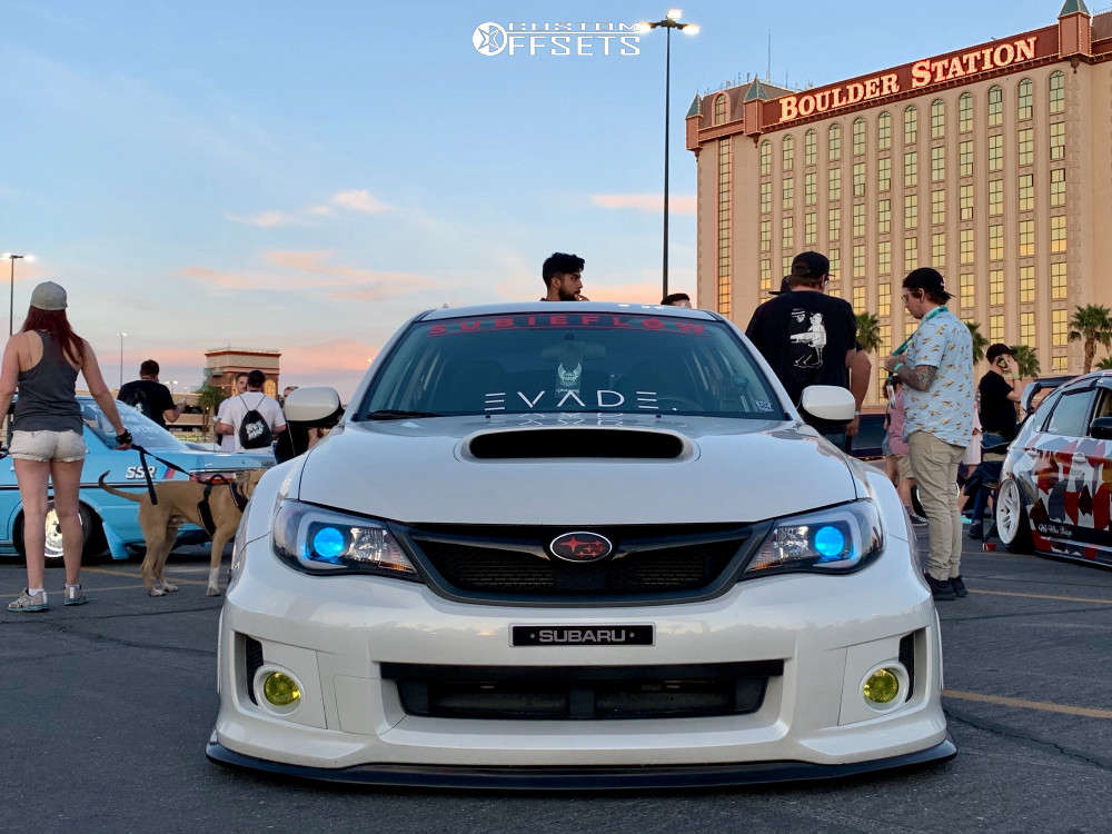 2011 Subaru Impreza with 19x8.5 35 Rotiform Spf and 255/30R19 Michelin ...