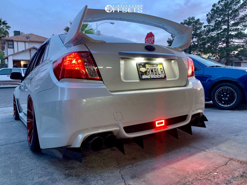 2011 Subaru Impreza with 19x8.5 35 Rotiform Spf and 255/30R19 Michelin ...