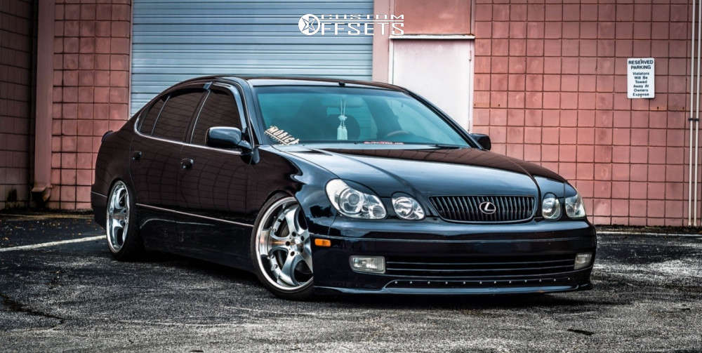 2002 Lexus GS300 with 19x9 15 AME Shallen CX and 235/30R19 Federal 595 Evo and Coilovers ...