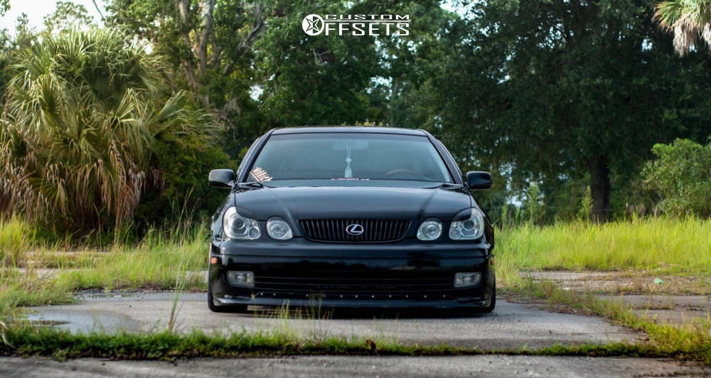 2002 Lexus GS300 with 19x9 15 AME Shallen CX and 235/30R19 Federal 595 ...