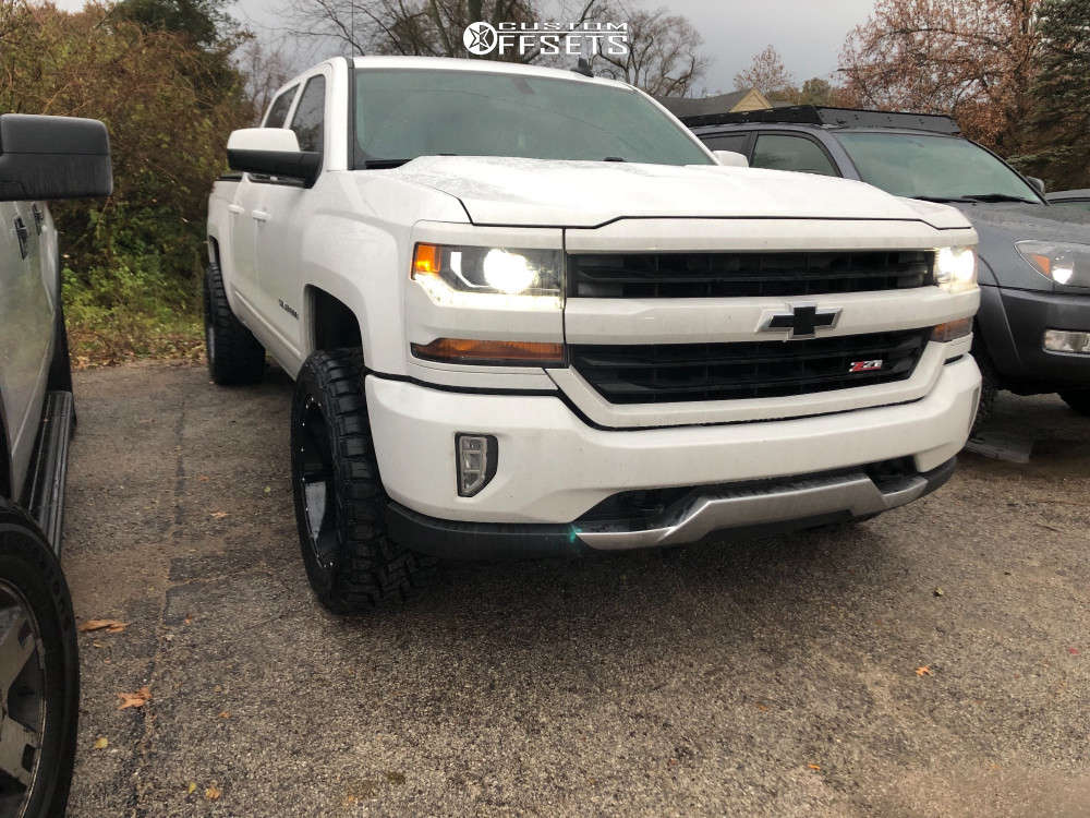 2016 Chevrolet Silverado 1500 Wheel Offset Aggressive > 1" Outside ...
