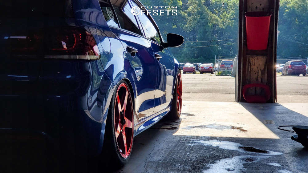 2013 Volkswagen Golf R with 18x8.5 35 Rotiform Wgr and 225/40R18 ...
