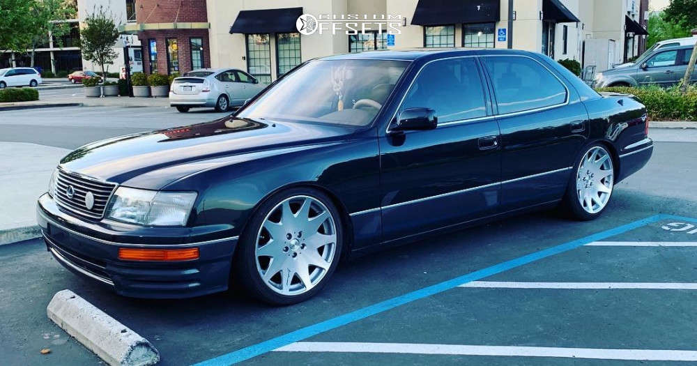 1995 Lexus LS400 with 19x8.5 35 MRR Hr3 and 225/40R19 Nankang NS-20 and ...