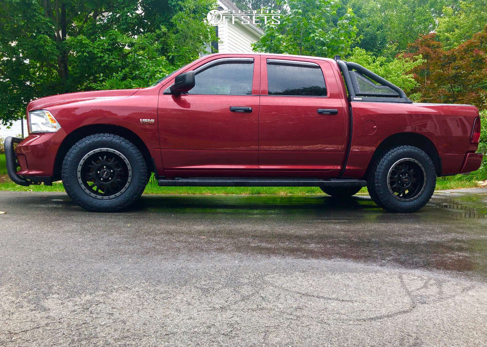 2014 Ram 1500 with 20x9 10 Vision Invader and 275/65R20 Nitto Terra ...