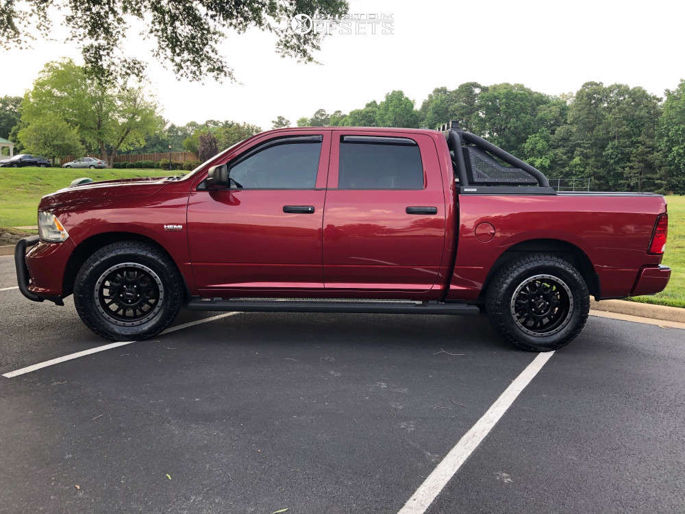 2014 Ram 1500 with 20x9 10 Vision Invader and 275/65R20 Nitto Terra ...