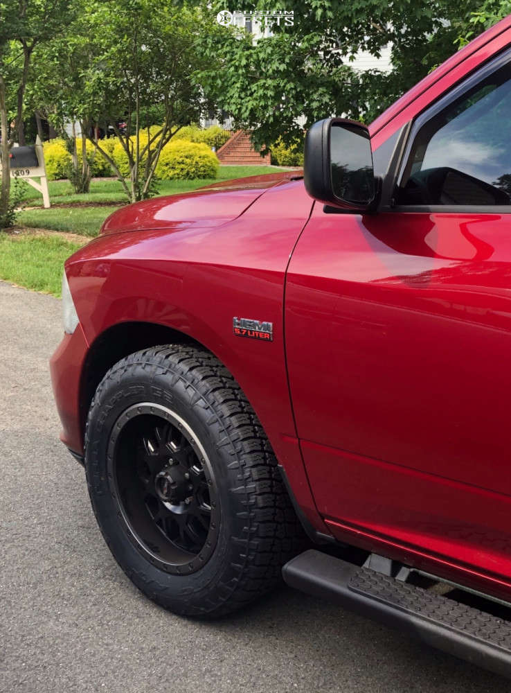 2014 Ram 1500 with 20x9 10 Vision Invader and 275/65R20 Nitto Terra ...
