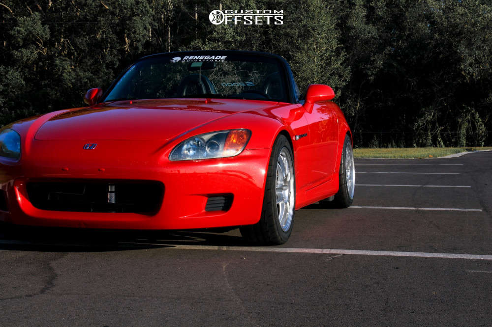 2000 Honda S2000 with 17x7.5 38 Enkei Pf01 and 225/45R17 Firestone ...