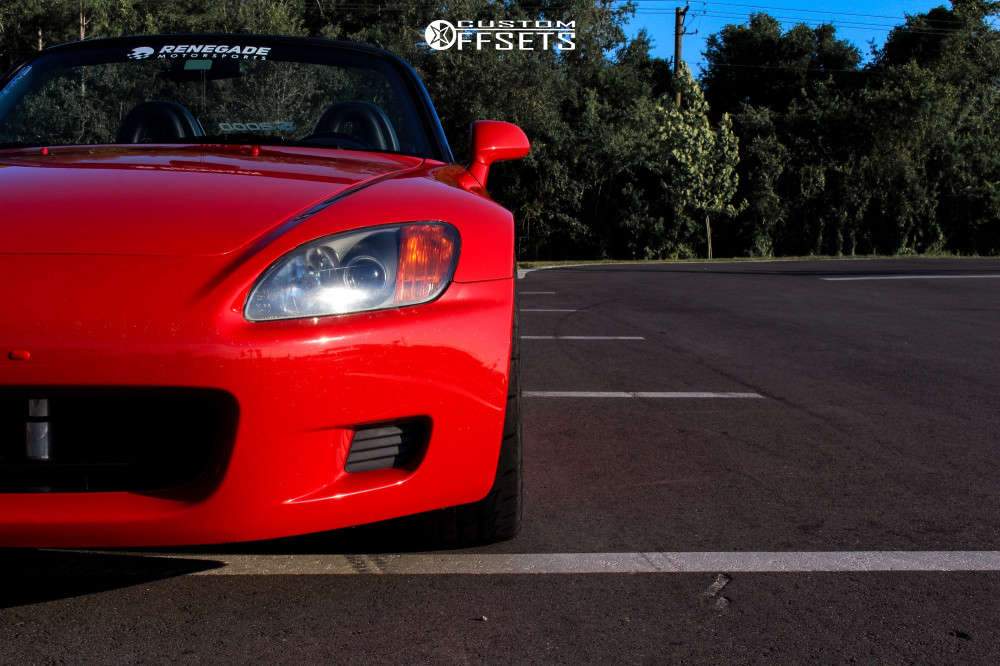 2000 Honda S2000 with 17x7.5 38 Enkei Pf01 and 225/45R17 Firestone ...