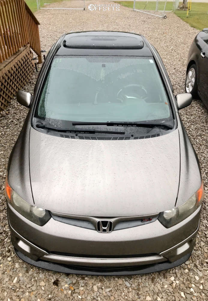 2006 Honda Civic with 17x8.5 35 STR 505 and 245/45R17 Fuzion Touring ...