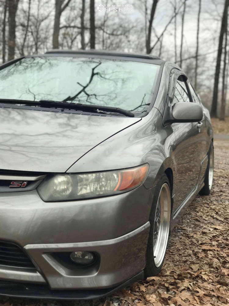 2006 Honda Civic with 17x8.5 35 STR 505 and 245/45R17 Fuzion Touring ...