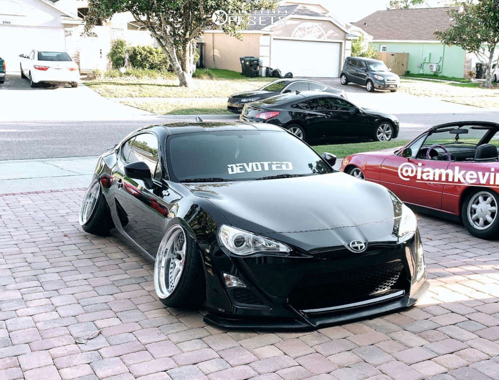 2015 Scion FR-S with 18x9.5 -17 Heritage Ebisu Directional and 215/35R18 Federal SS595 and Air ...