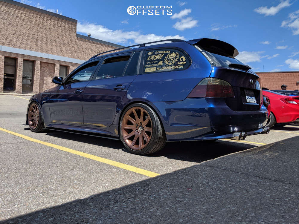 2008 BMW 535xi with 19x9 24 Borbet Style 95 and 225/40R19 Yokohama Avid ...