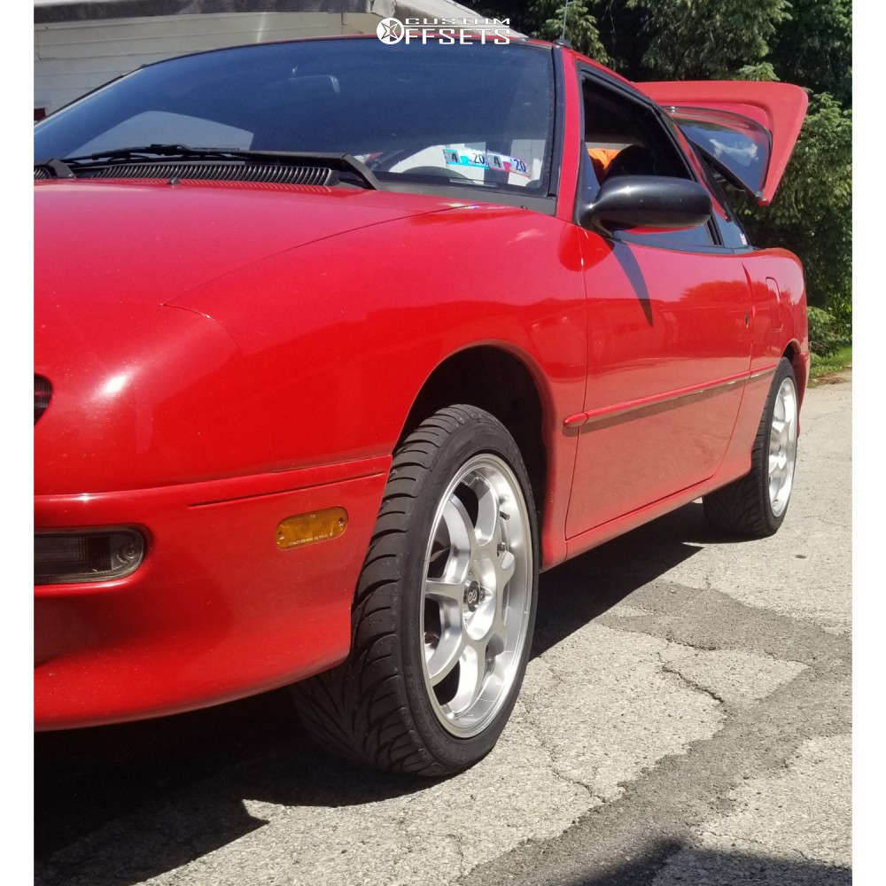 1993 Geo Storm with 16x7 38 Enkei Gt7 and 195/45R16 Federal SS595 and ...