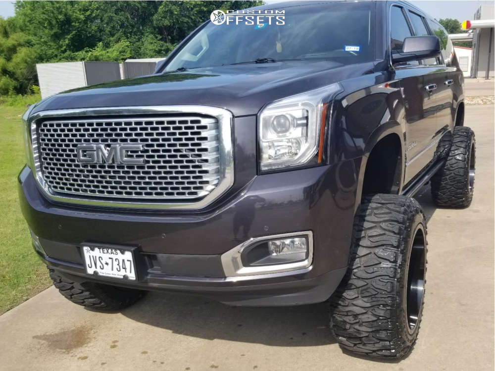 2015 GMC Yukon XL with 22x14 -76 Fuel Lethal D266 and 375/45R22 Atturo ...