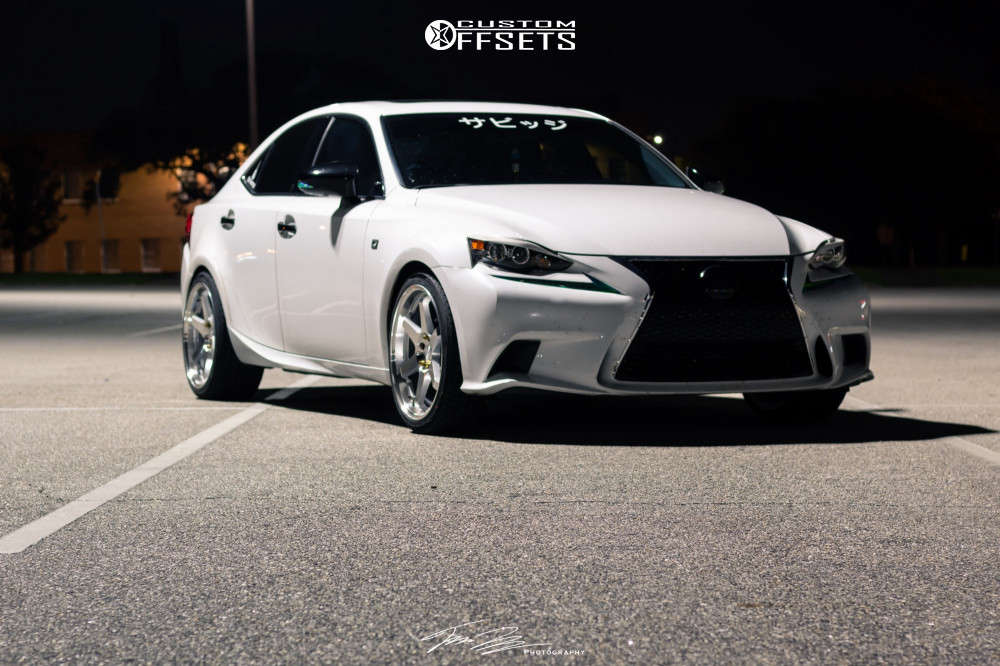 2015 Lexus IS250 with 19x8.5 30 ESR SR07 and 225/40R19 Achilles Atr ...