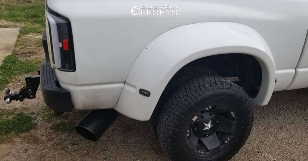 2007 Dodge Ram 3500 with 17x6.5 135 XD Rockstar Dually and 235/80R17 ...