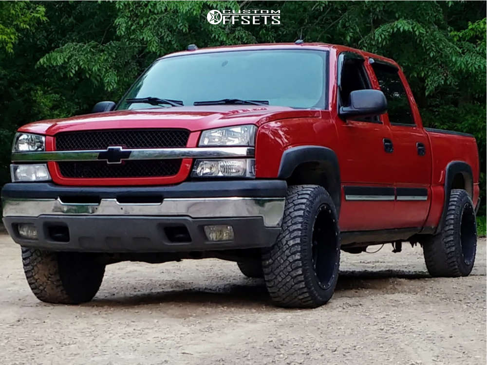 2005 Chevrolet Silverado 1500 with 20x12 -44 Fuel Hostage and 33/12 ...