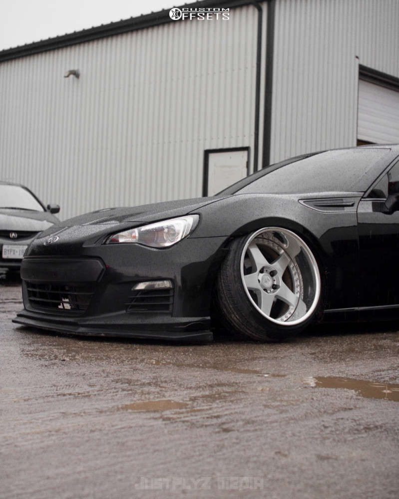 2013 Subaru BRZ with 18x10.5 -16 Work VS KF and 225/35R18 Nankang NS-20 ...