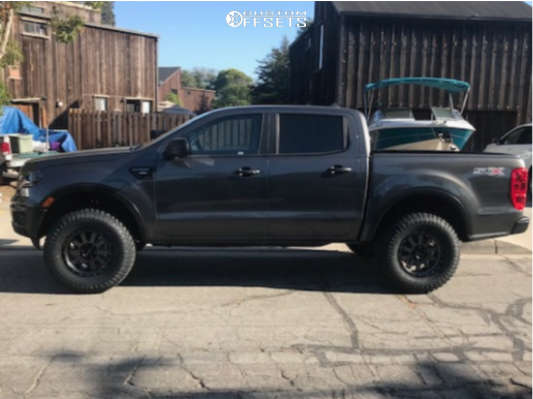 2019 Ford Ranger with 17x8.5 18 Raceline Clutch and 285/70R17 Atturo ...