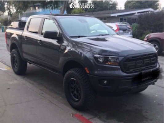 2019 Ford Ranger with 17x8.5 18 Raceline Clutch and 285/70R17 Atturo ...