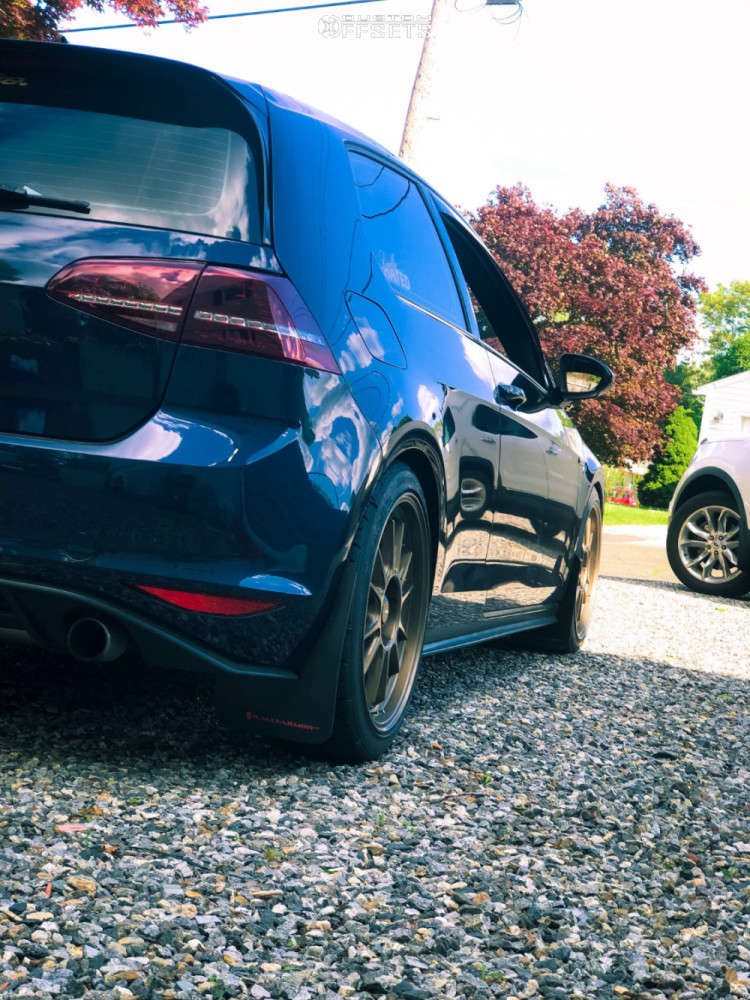 2015 Volkswagen GTI with 18x8.5 43 Konig Hypergram and 225/45R18 Nitto ...