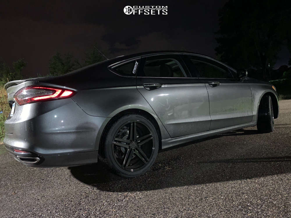 2016 Ford Fusion with 19x8.5 35 Verde Parallax and 245/40R19 Hankook ...