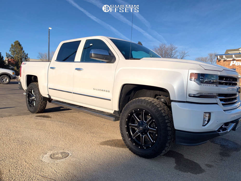 2018 Chevrolet Silverado 1500 with 20x9 20 Fuel Maverick D538 and 275 ...
