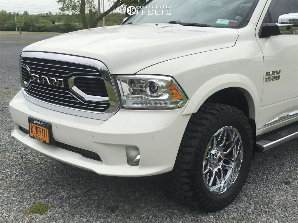 2016 Ram 1500 with 20x9 American Truxx Grind and 295/60R20 Cooper ...
