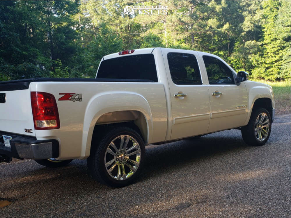2008 GMC Sierra 1500 with 22x9 24 OE Performance 182 and 285/45R22 ...
