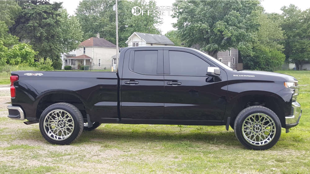 2019 Chevrolet Silverado 1500 with 22x12 -51 Vision Rocker and 305 ...