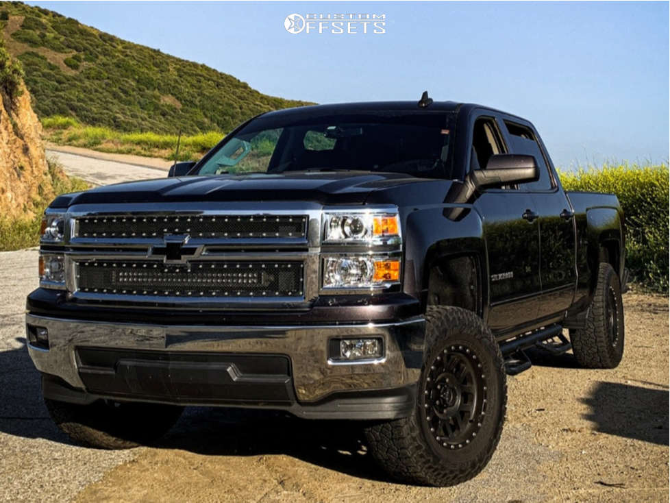 2015 Chevrolet Silverado 1500 with 17x8.5 0 Method Mesh and 275/70R17 ...