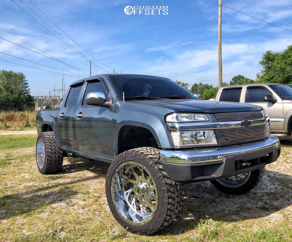 2006 Chevrolet Colorado with 22x12 -44 Xtreme Force Xf-8 and 33/12.5R22 ...