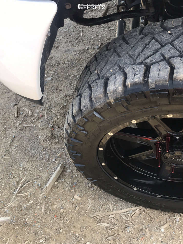 2017 Ram 2500 with 22x10 5 Tuff T15 and 35/12.5R22 Nitto Ridge Grappler ...