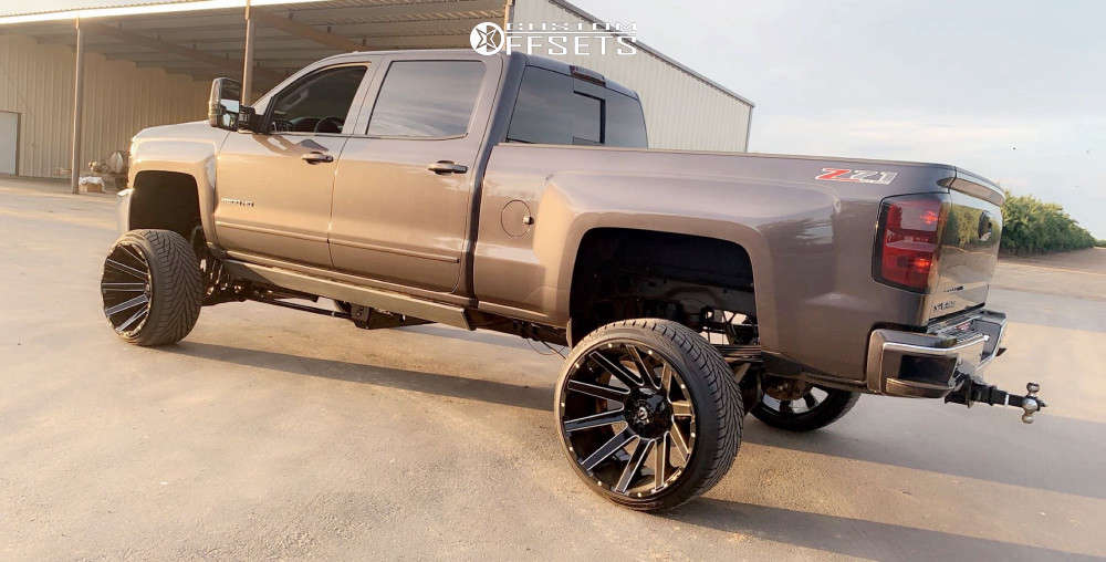 2015 Chevrolet Silverado 2500 HD with 24x14 -75 Fuel Contra and 305 ...