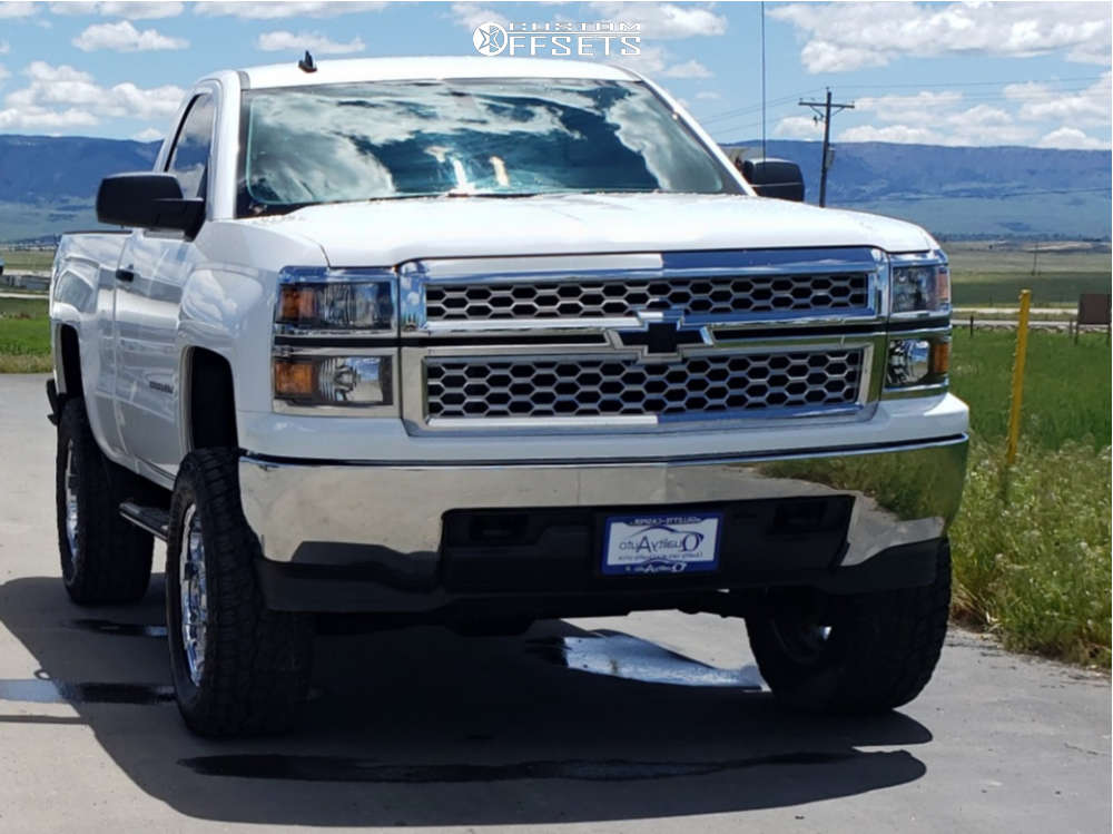 2014 Chevrolet Silverado 1500 with 20x9 18 Ultra Phantom 225 and 35/12 ...