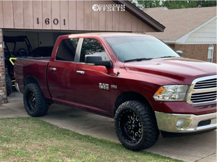 2018 Ram 1500 with 20x10 -18 Fuel Stroke and 33/12.5R20 Falken Wildpeak ...