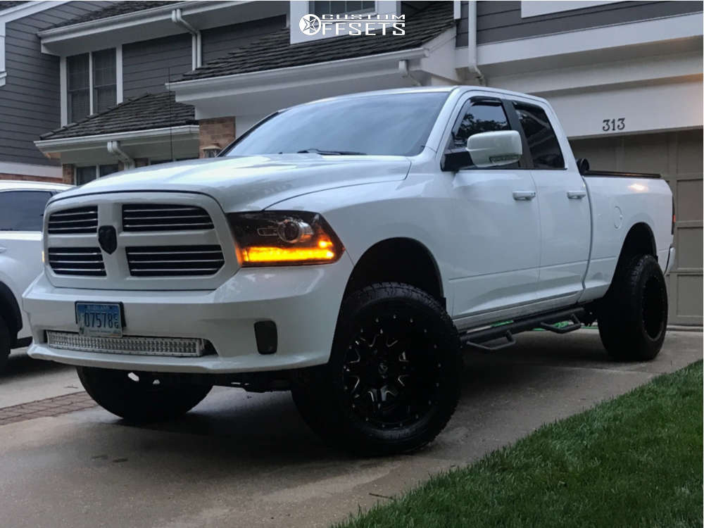 2014 Ram 1500 with 20x12 -44 Fuel Lethal and 325/60R20 Nitto Terra Grappler G2 and Suspension ...